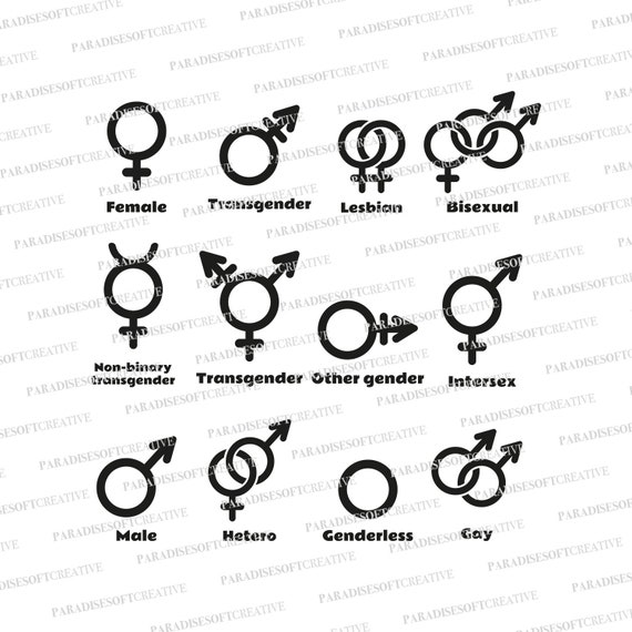 Gender Glyphs Gender Symbols Hi Res Stock Photography And Images
