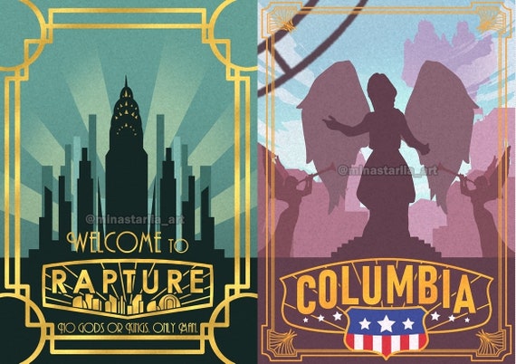 Art & Collectibles Prints Bioshock Rapture Print Digital Prints etna.com.pe