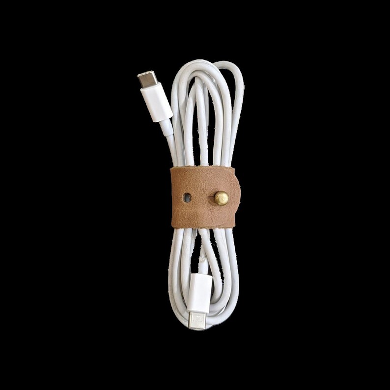 Leather Cord Wrap | Cord Keeper Cord Organizer Travel Accessories Tech ...