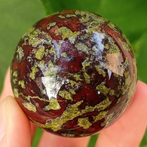1pc 40mm Natural Dragon Blood Stone Quartz Sphere Crystal - Etsy