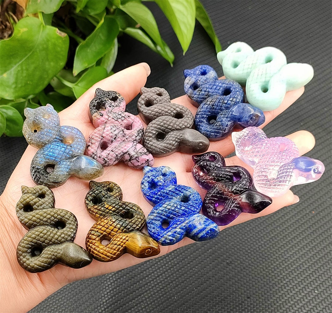 Natural Mix Quartz Crystal Snake,quartz Crystal Snake,crystal Heal,home ...