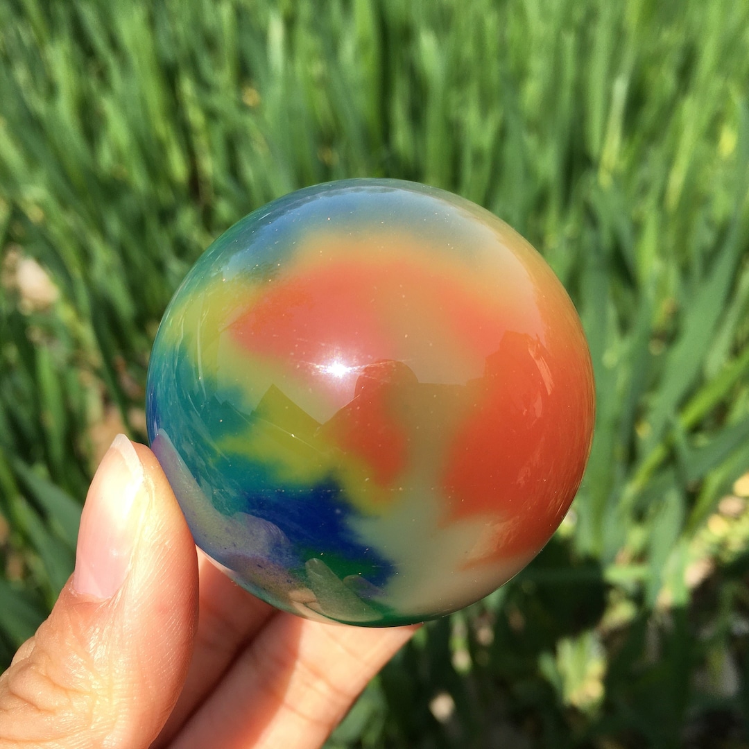 1PC Colours Cat's Eye Jasper Ball,quartz Sphere,crystal Carving,reiki ...