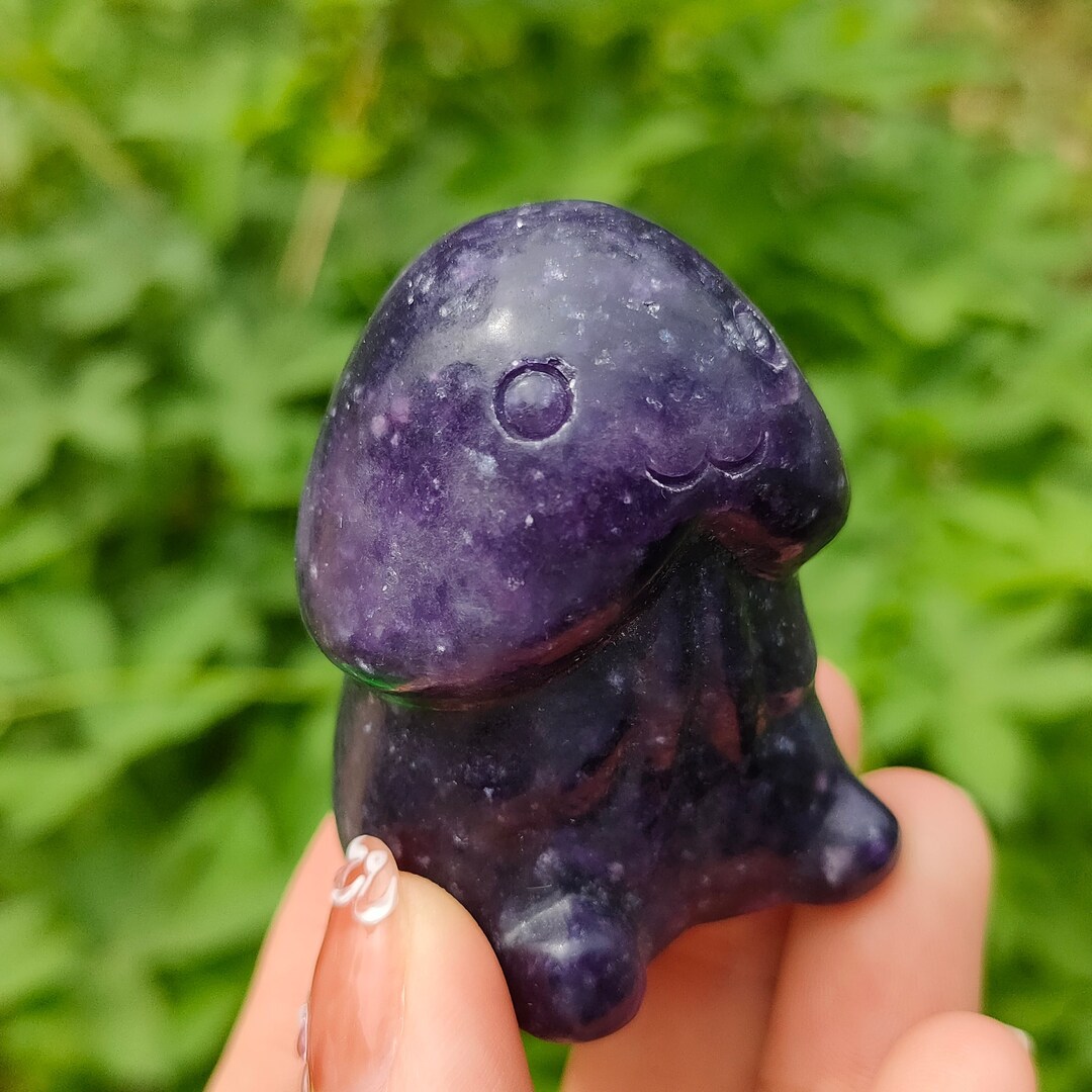 1pc 1.8 Natural Lepidolite Penis,quartz Crystal Penis,crystal Carved ...