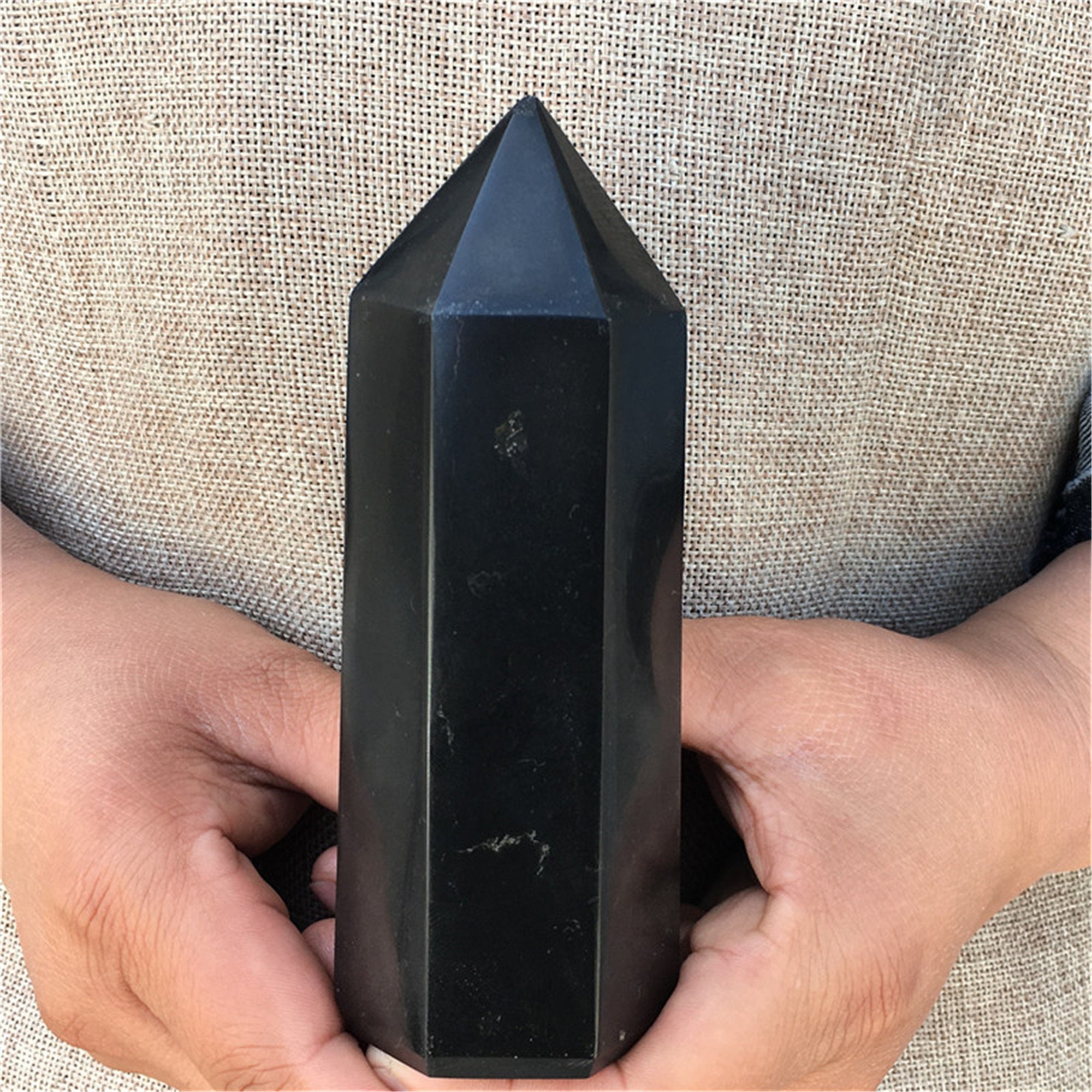 400g Natural Black Tourmaline Quartz Obeliskquartz Wand - Etsy