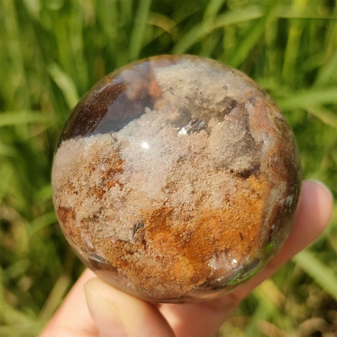 53mmgarden Quartz Sphere phantom Garden Quartz Sphere - Etsy