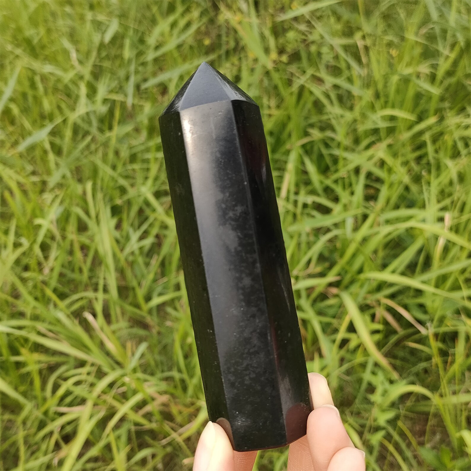 200g Natural Black Tourmaline Quartz Obeliskquartz Wand - Etsy
