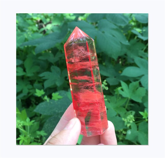 70g Red Melting Stone Obeliskquartz Crystal Obeliskcrystal - Etsy