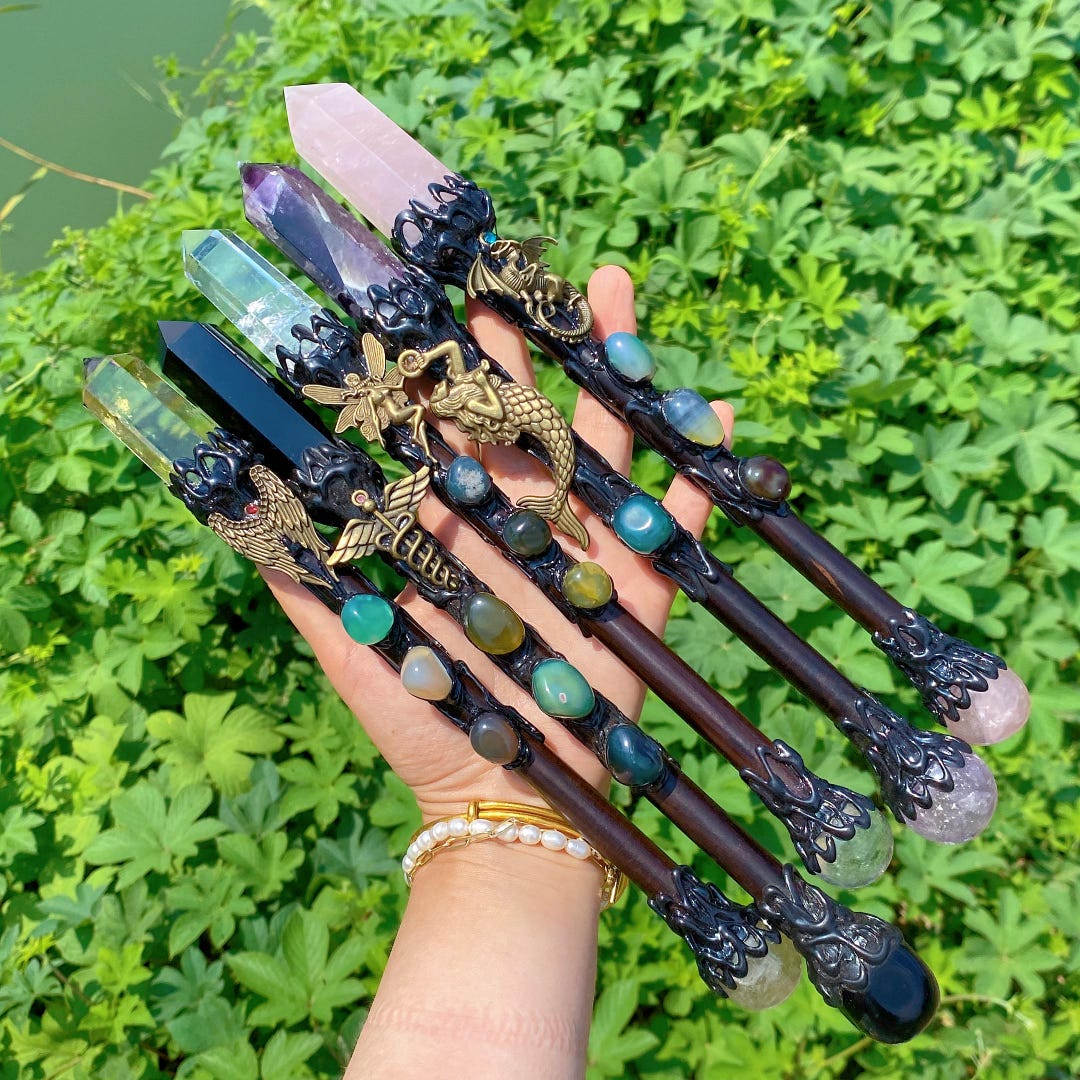 10.4 Natural Quartz Crystal Scepter,crystal Magic Scepter,quartz ...