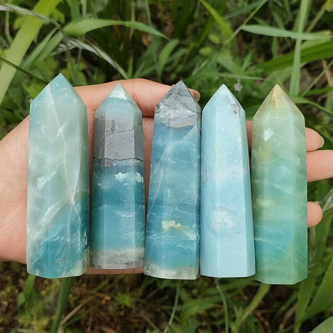 Natural Amazonite Obelisk,quartz Crystal Obelisk,amazonite Tower ...