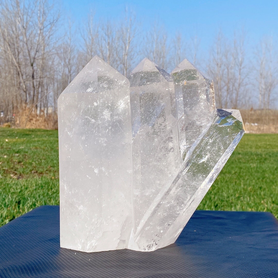 30.8LB Natural Clear Quartz Obelisk,quartz Crystal Cluster,crystal ...