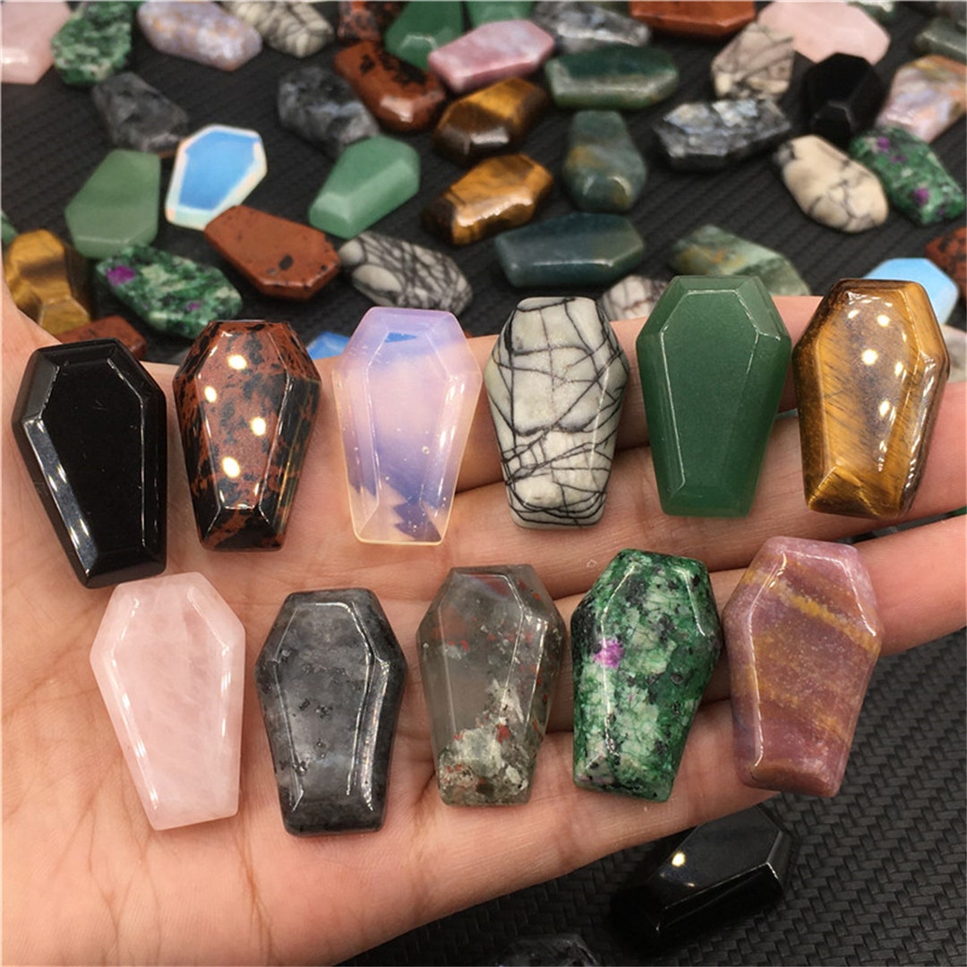 Natural MIX Quartz Crystal Coffin,crystal Pendants,reiki Healing,quartz ...