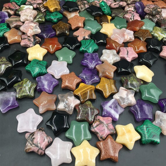 5PC Natural Mix Quartz Crystal Starcarved Quartz Crystal | Etsy