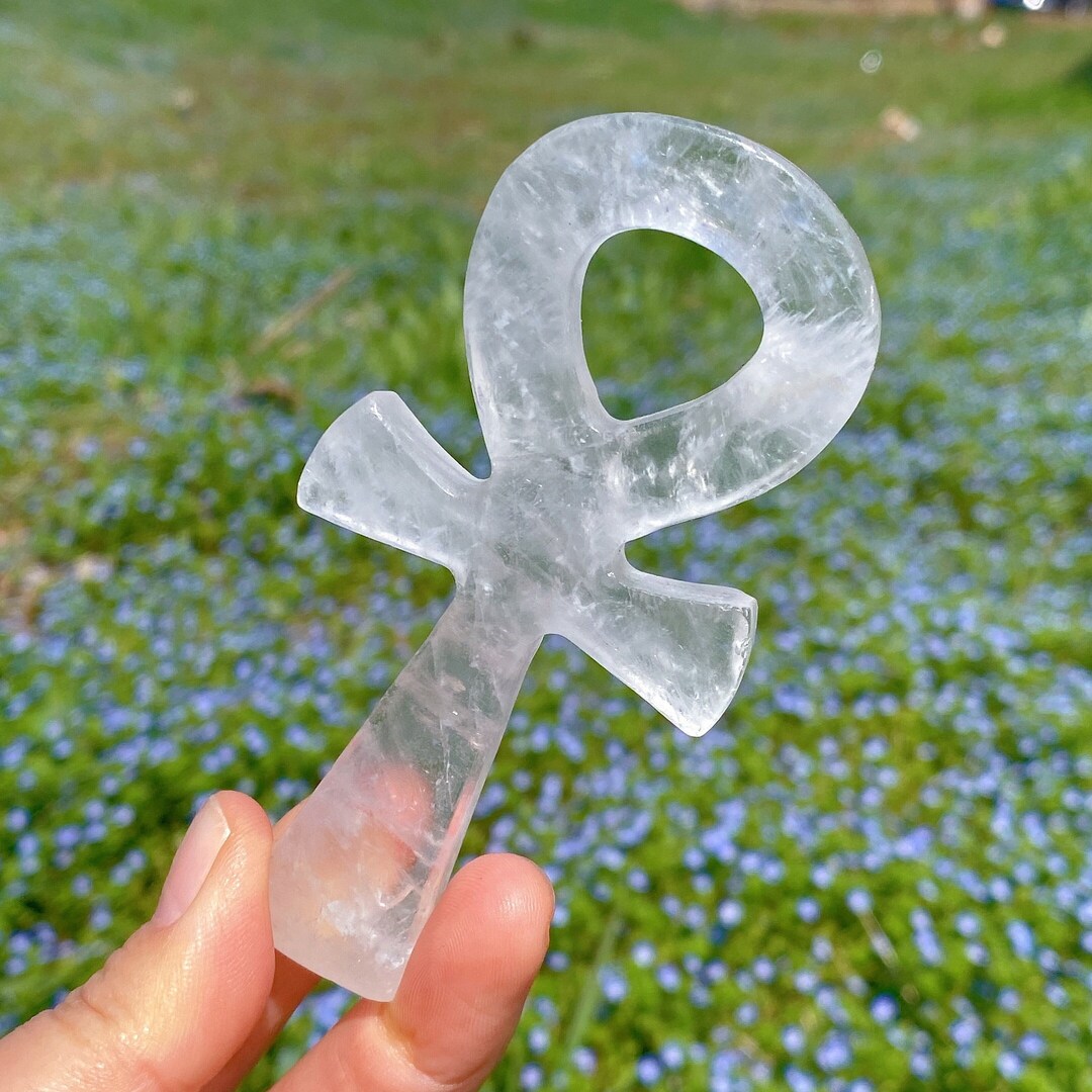 Natural Clear Quartz Ankh,quartz Ankh,clear Crystal Ankh,ankh Key of ...