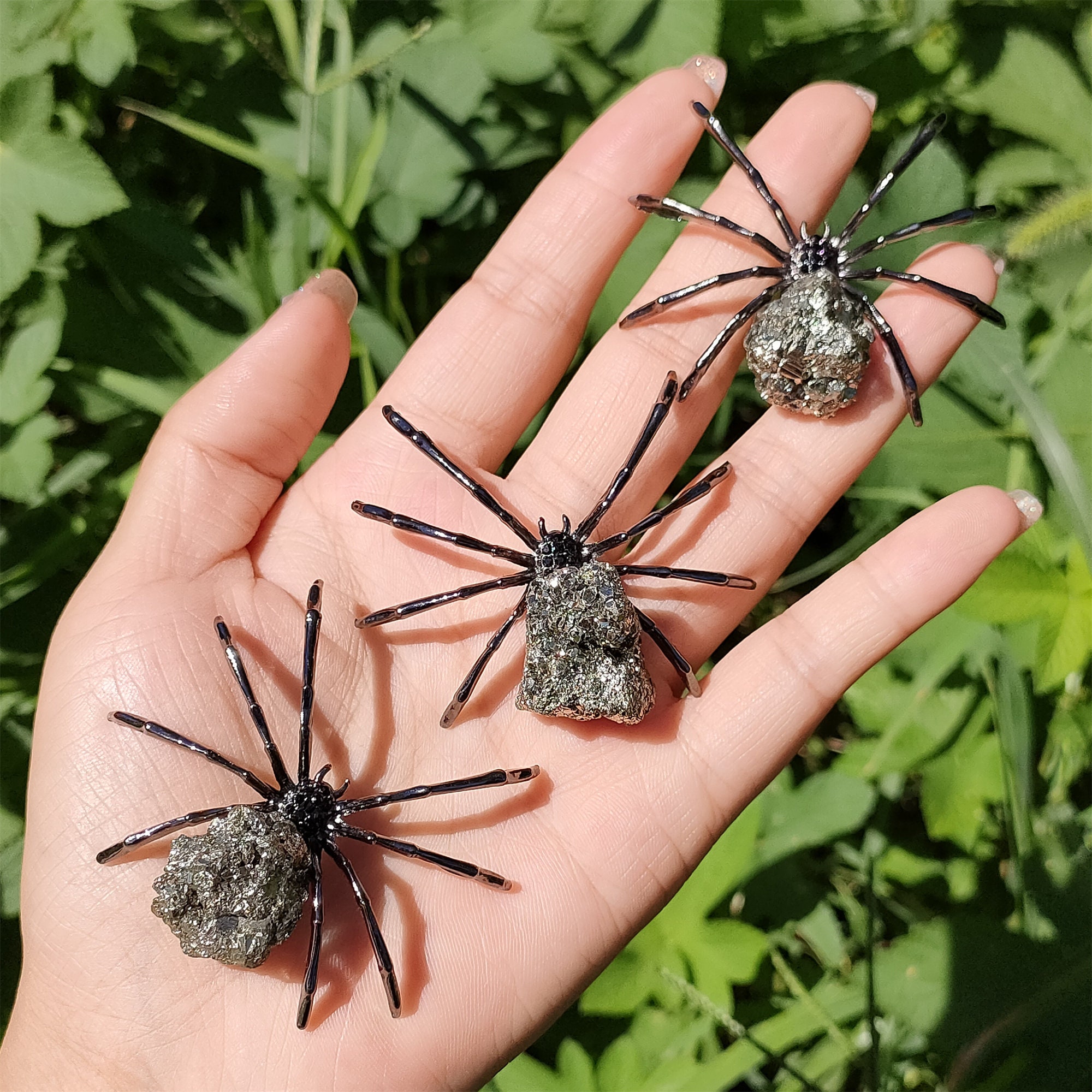 Natural Chalcopyrite Spiderquartz Spidercrystal - Etsy