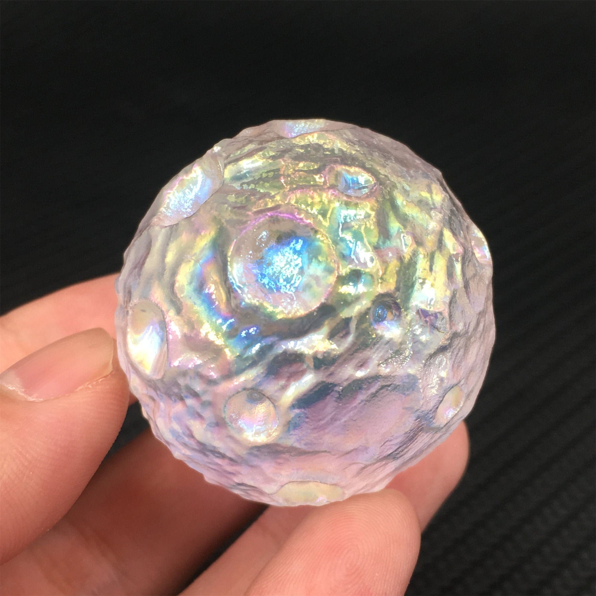 1pc Titanium Rainbow Melting stone MoonQuartz Crystal | Etsy