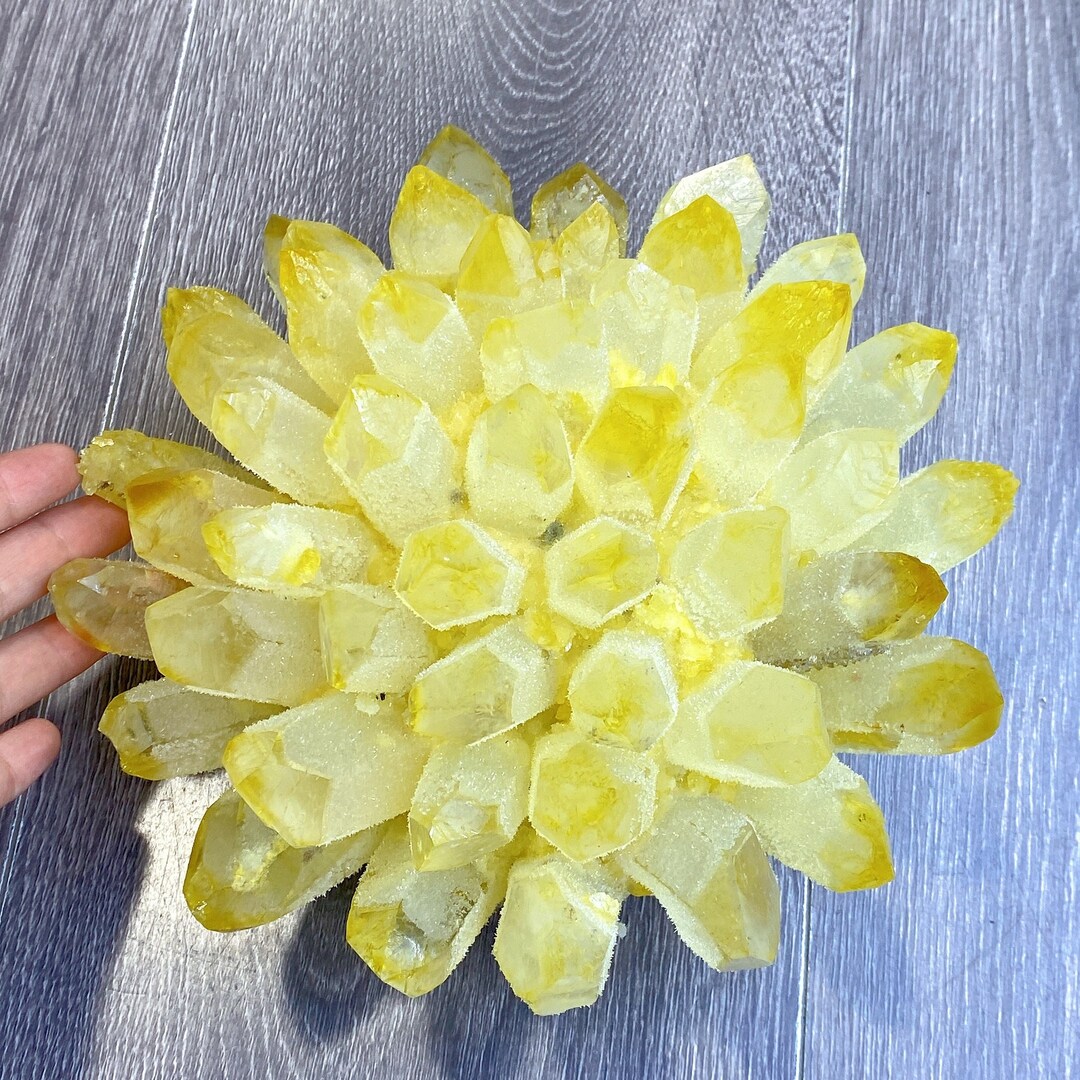 Natural Yellow Quartz Crystal Cluster,crystal Vug,rock,collection ...