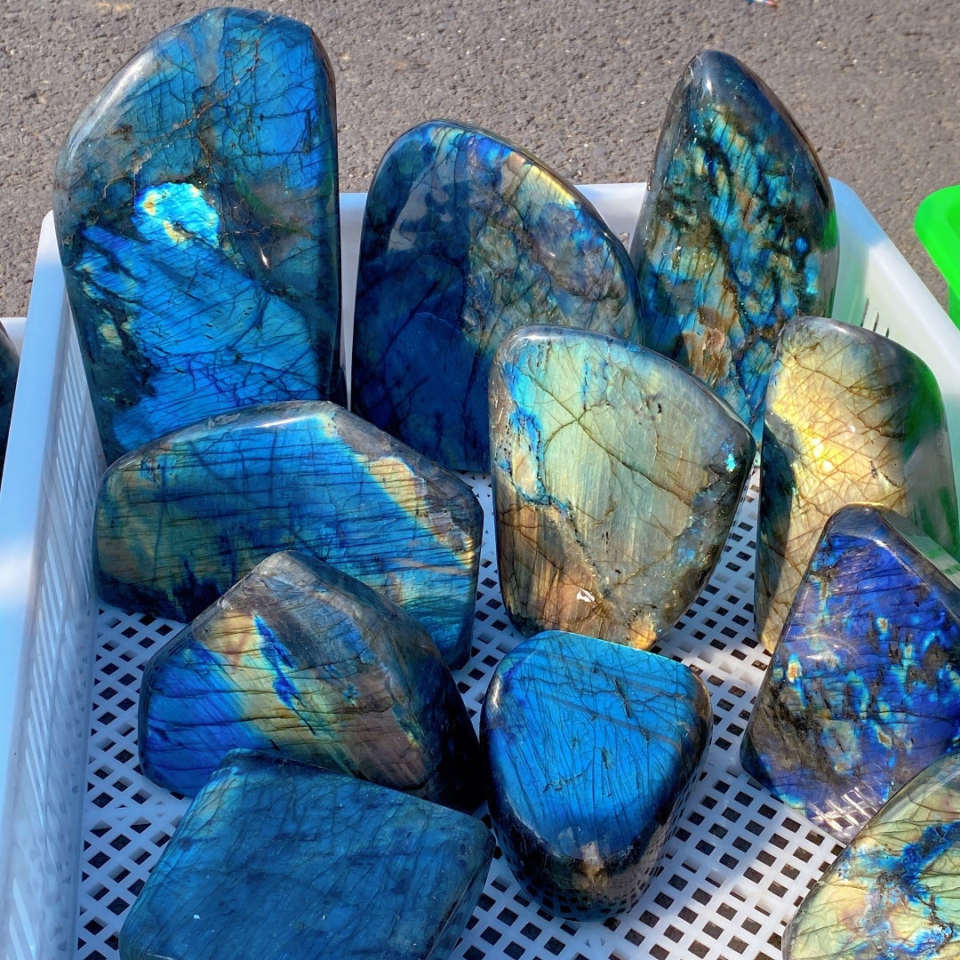 High Quality Natural Labradorite Specimen,blue Flash,labradorite ...