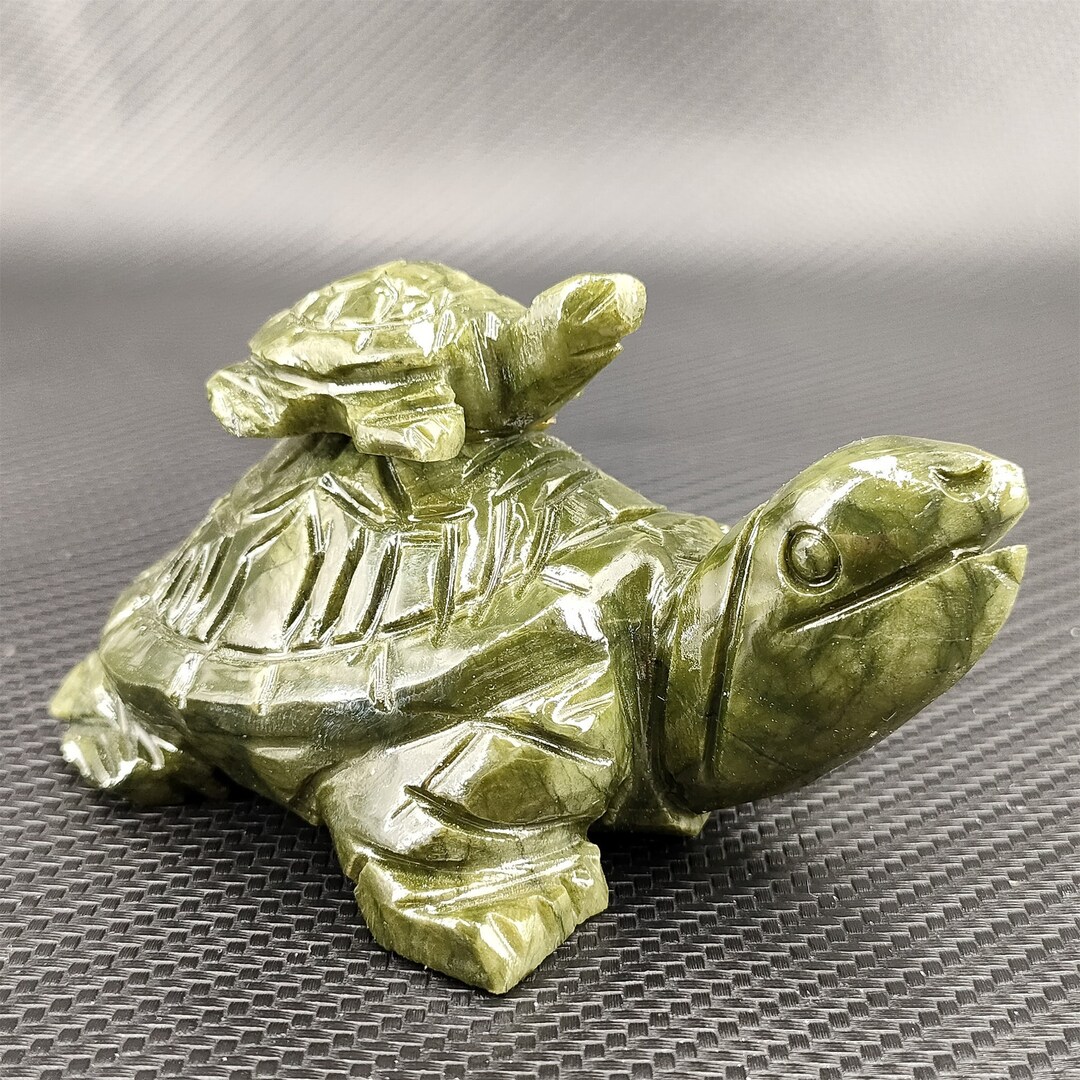 4 Natural Hsiuyen Jade Sea Turtle,quartz Crystal Turtle Skull,home ...