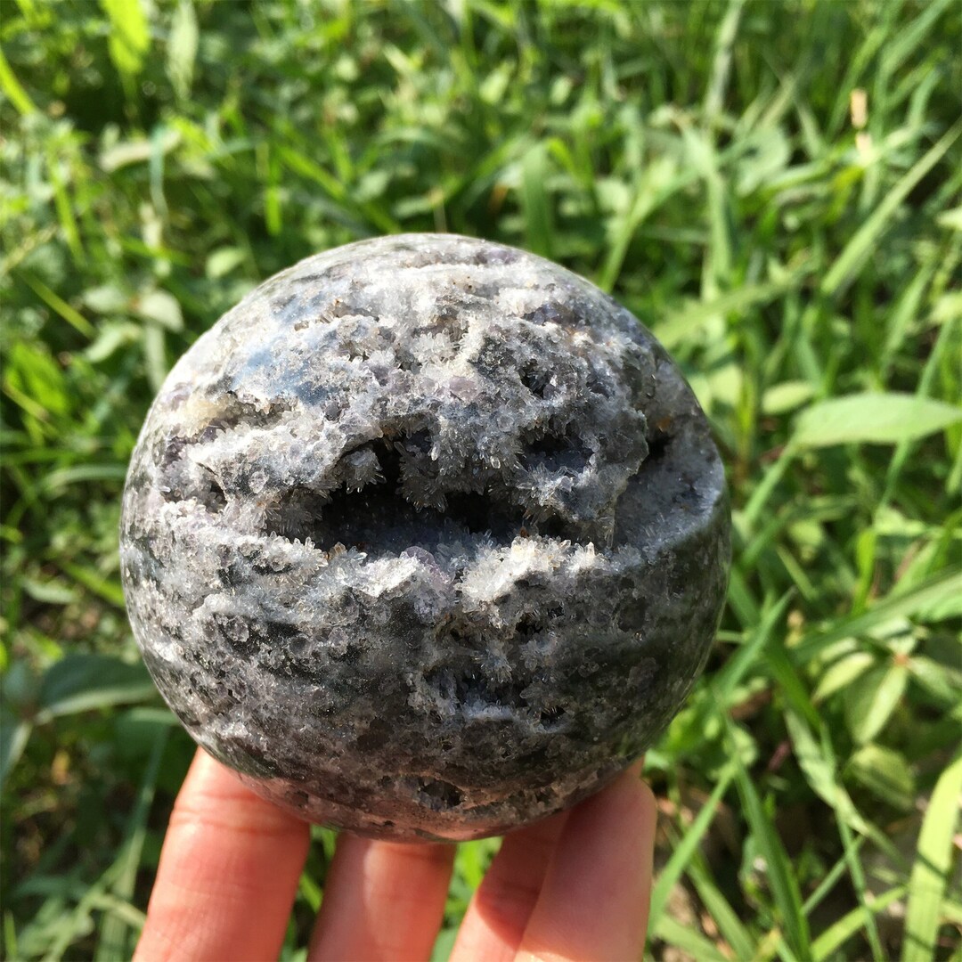 1PC 60mm Natural Sphalerite Geode Spherequartz Crystal - Etsy