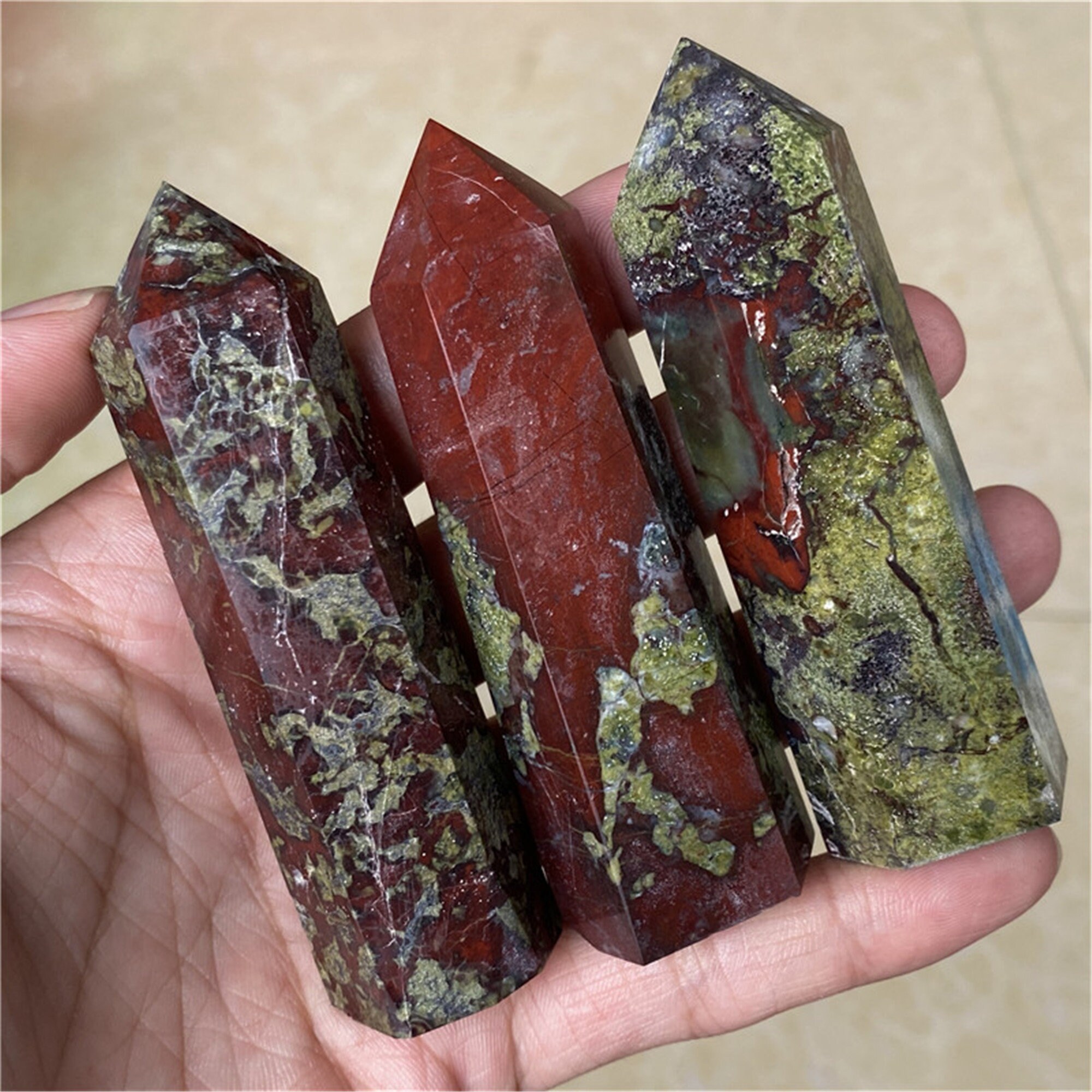 Natural Rare Dragon Blood Stone obeliskQuartz Crystalcrystal | Etsy