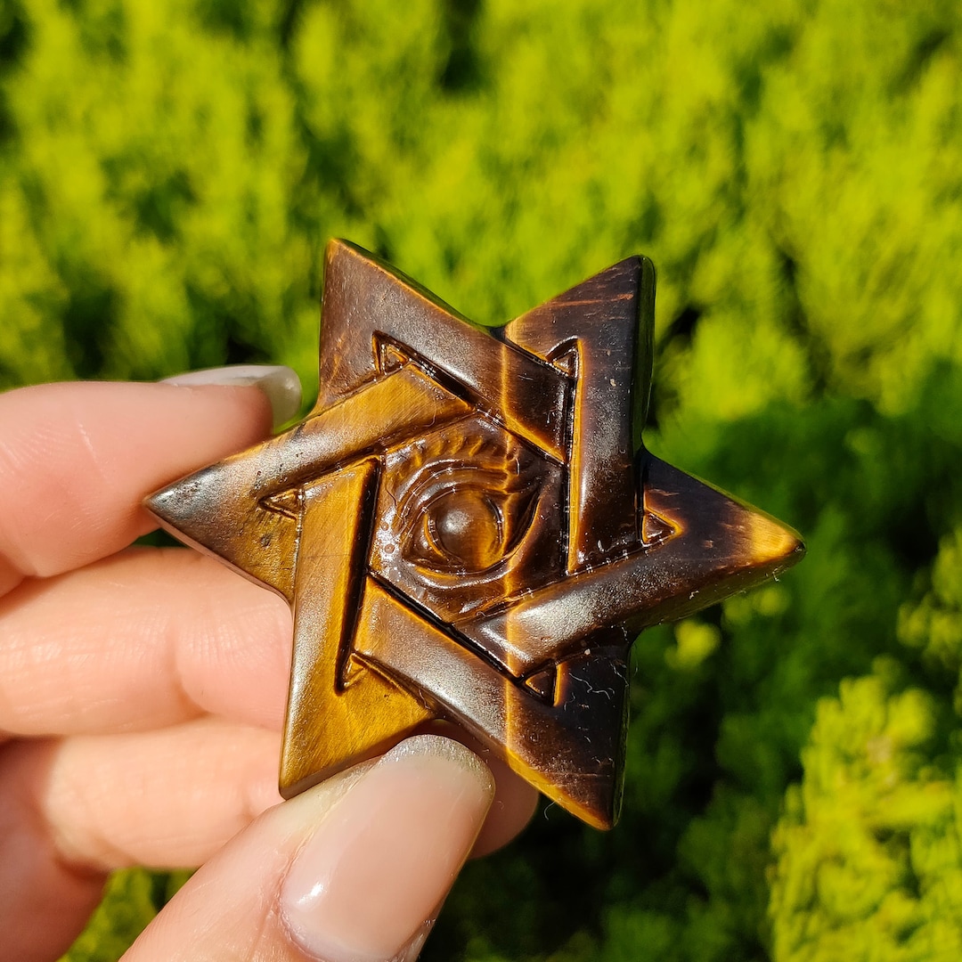 1pc Natural Tiger Eye Jasper Eye of Horusquartz Crystal - Etsy