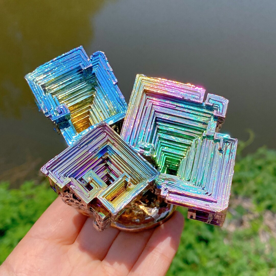 500-650g Rainbow Bismuth Ore,bismuth Crystal,crystal Quartz Titanium ...