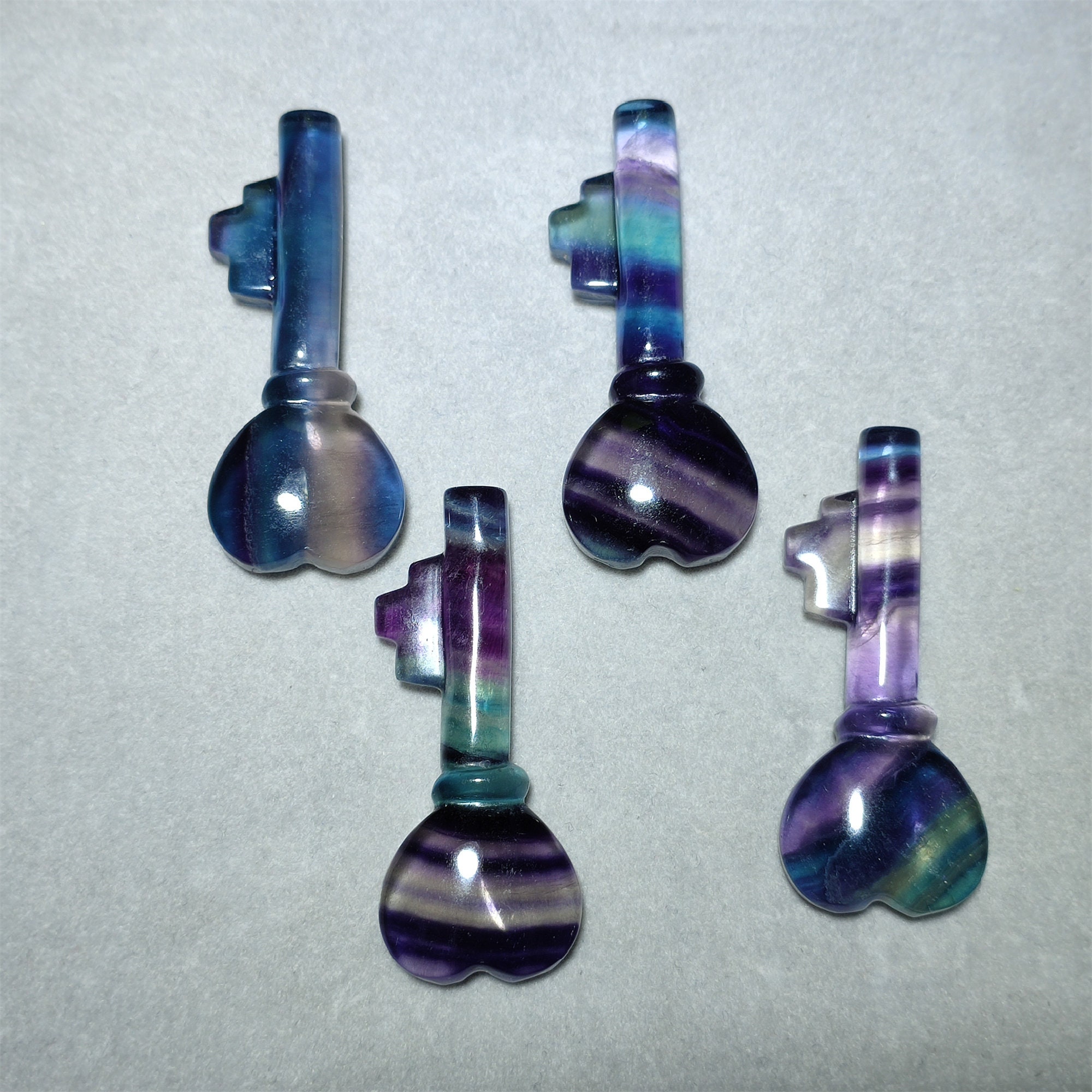 15g Natural Fluorite Keyquartz Crystal Keycrystal - Etsy