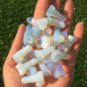 Top 10pcs Natural Hand Carved Mix Small Penis,quartz Crystal Massager ...