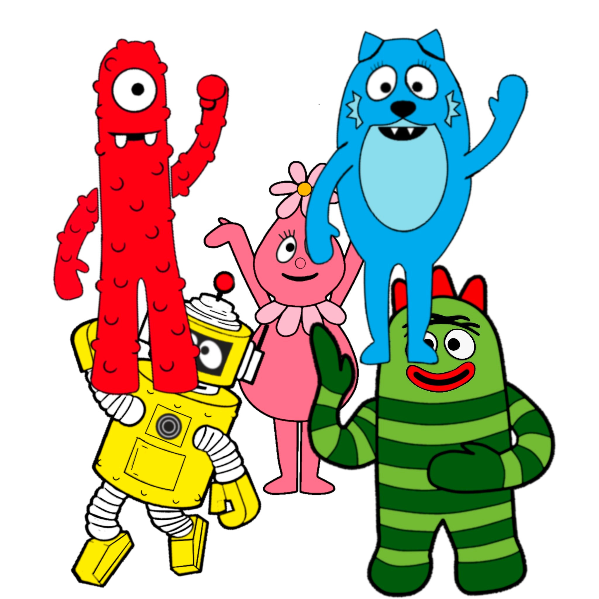 Yo Gabba Gabba, Png, Five Individual Characters - Etsy UK