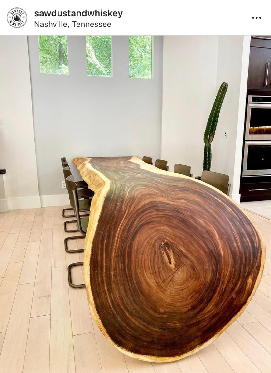 Live Edge Whiskey Drip Table - Etsy