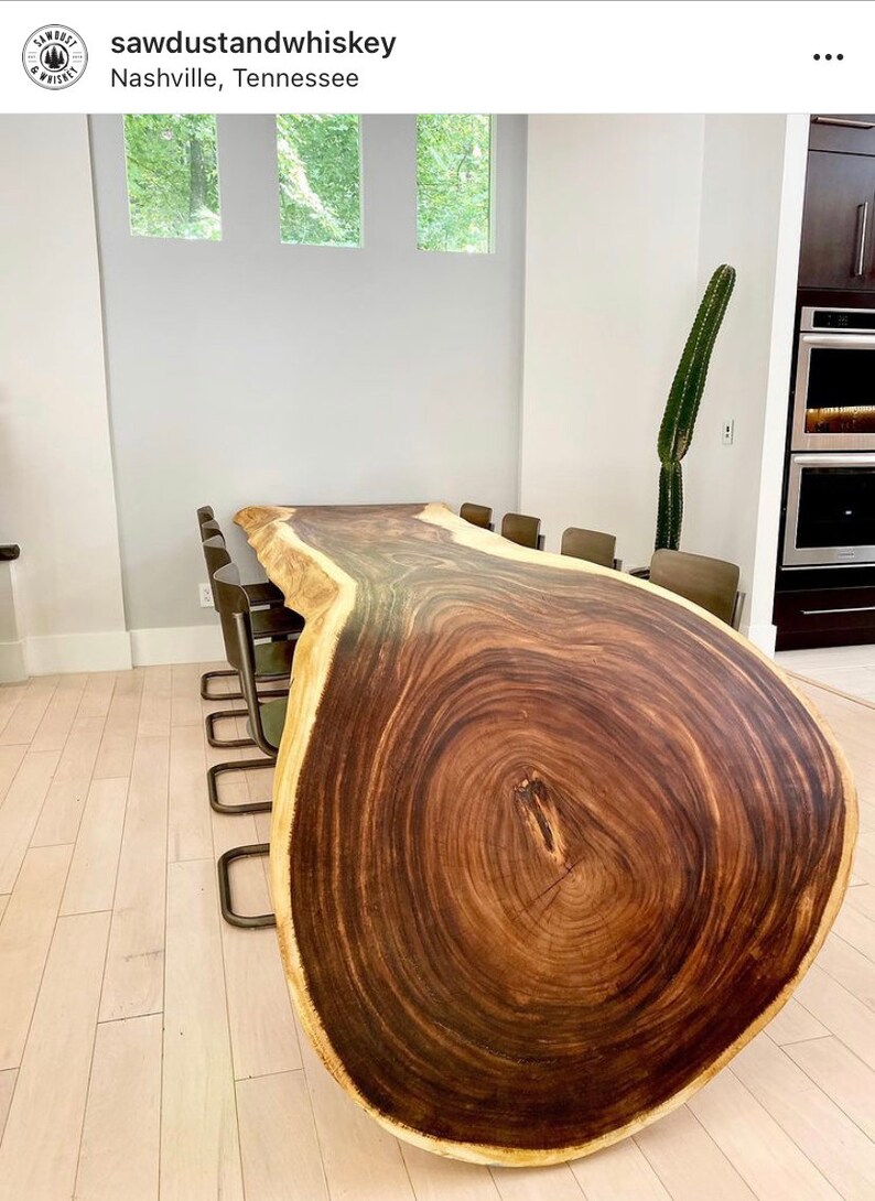 Live Edge Whiskey Drip Table - Etsy