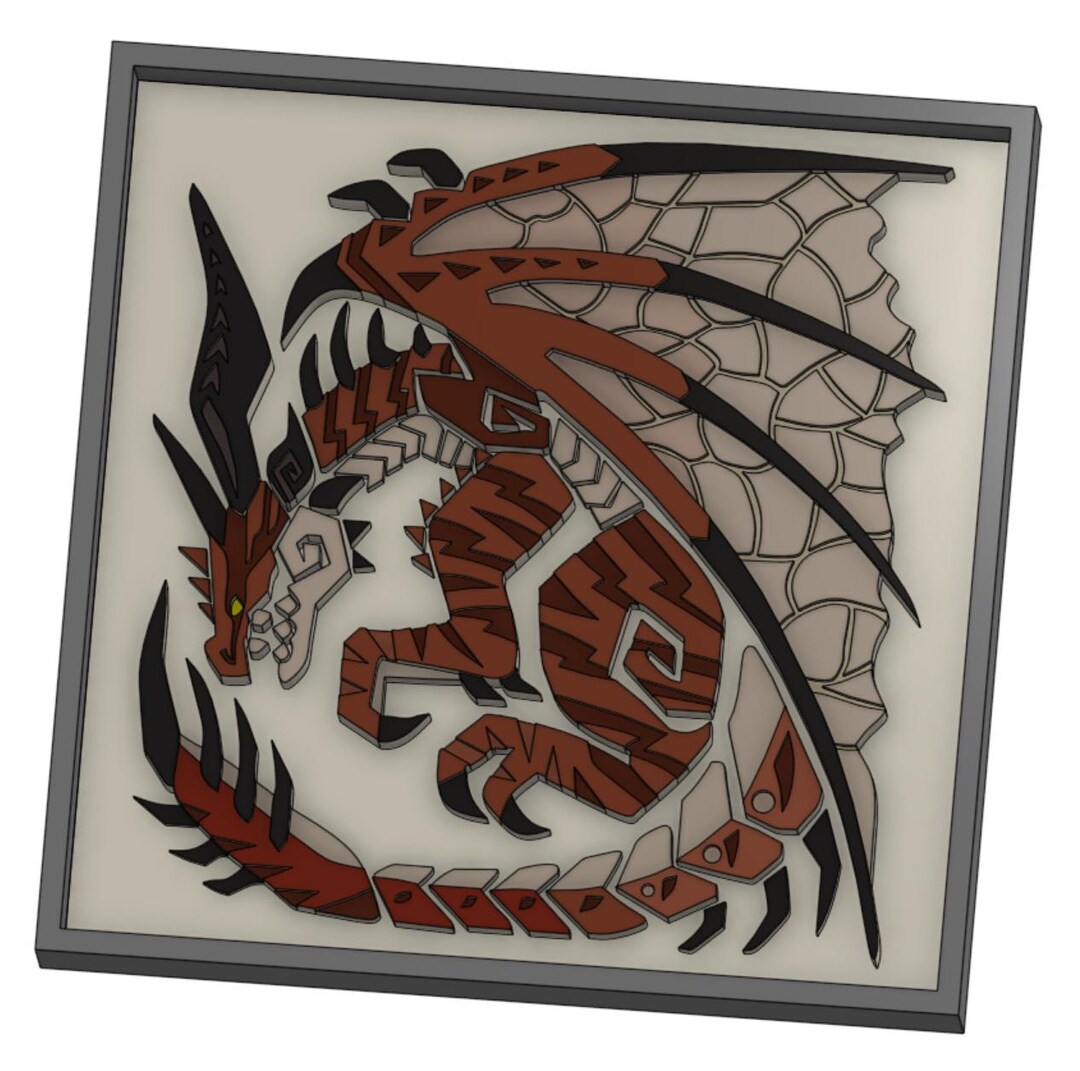 Monster Hunter Tile - Safi'jiiva - 3D Printable Model File - Etsy