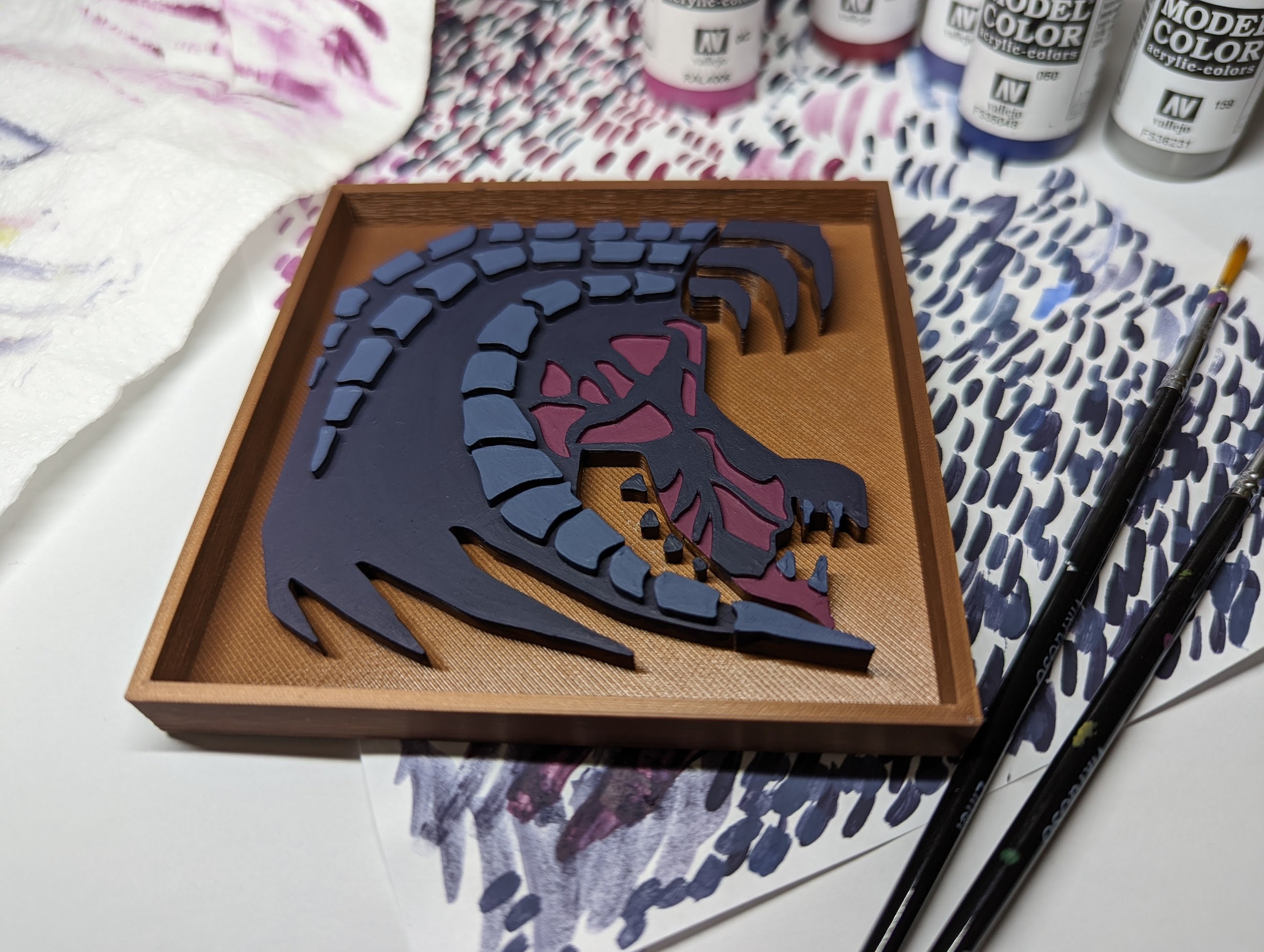 Monster Hunter Tile - Gore Magala - 3D Printable Model File - Etsy