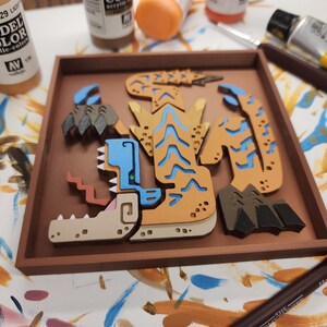 Monster Hunter Tile - Tigrex - 3D Printable Model File - Etsy