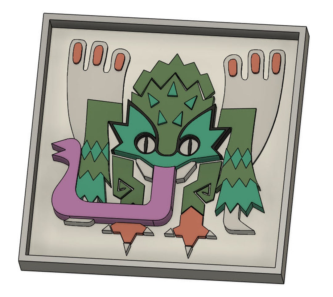 Monster Hunter Tile - Pukei-pukei - 3D Printable Model File - Etsy