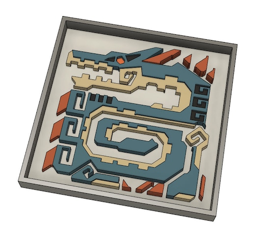 Monster Hunter Tile Lagiacrus 3D Printable Model File | Etsy