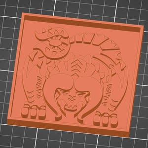 Monster Hunter Tile - Diablos - 3D Printable Model File ...