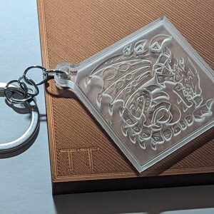 Monster Hunter Keychain - Rathalos – 3D Printed, Resin Cast - Etsy