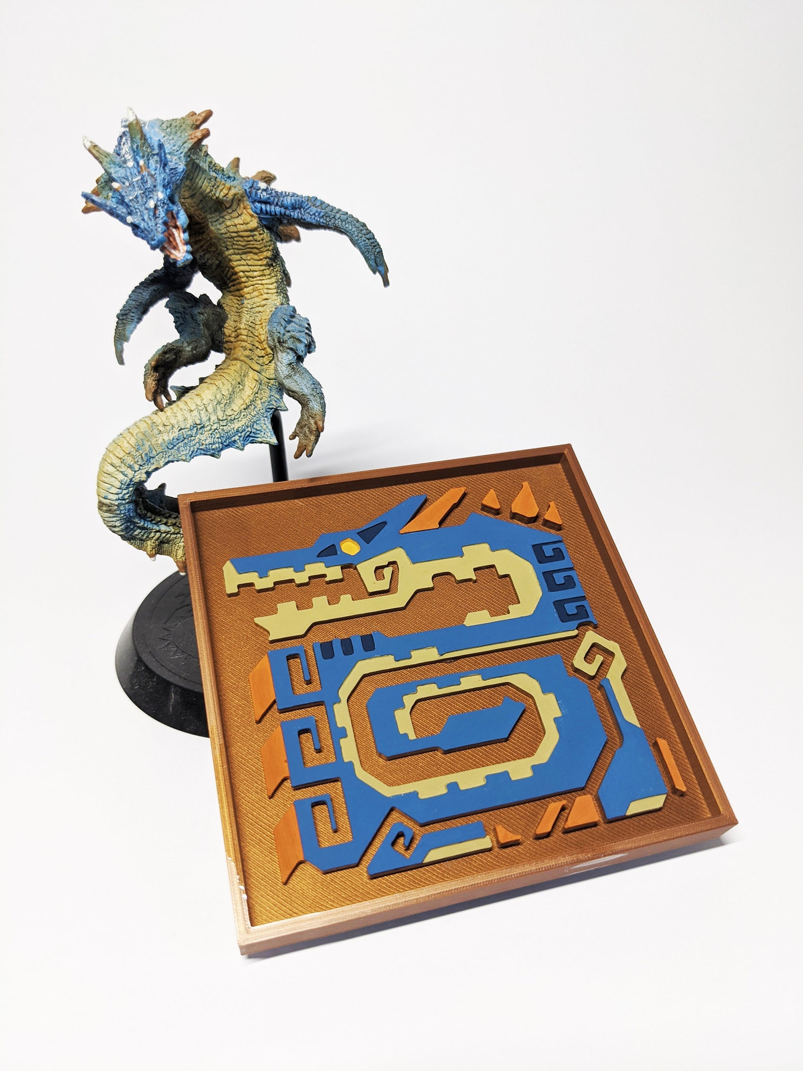 Monster Hunter Tile - Lagiacrus - DIY Painting Project - Etsy