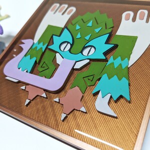 Monster Hunter Tile - Pukei-pukei- DIY Painting Project - Etsy