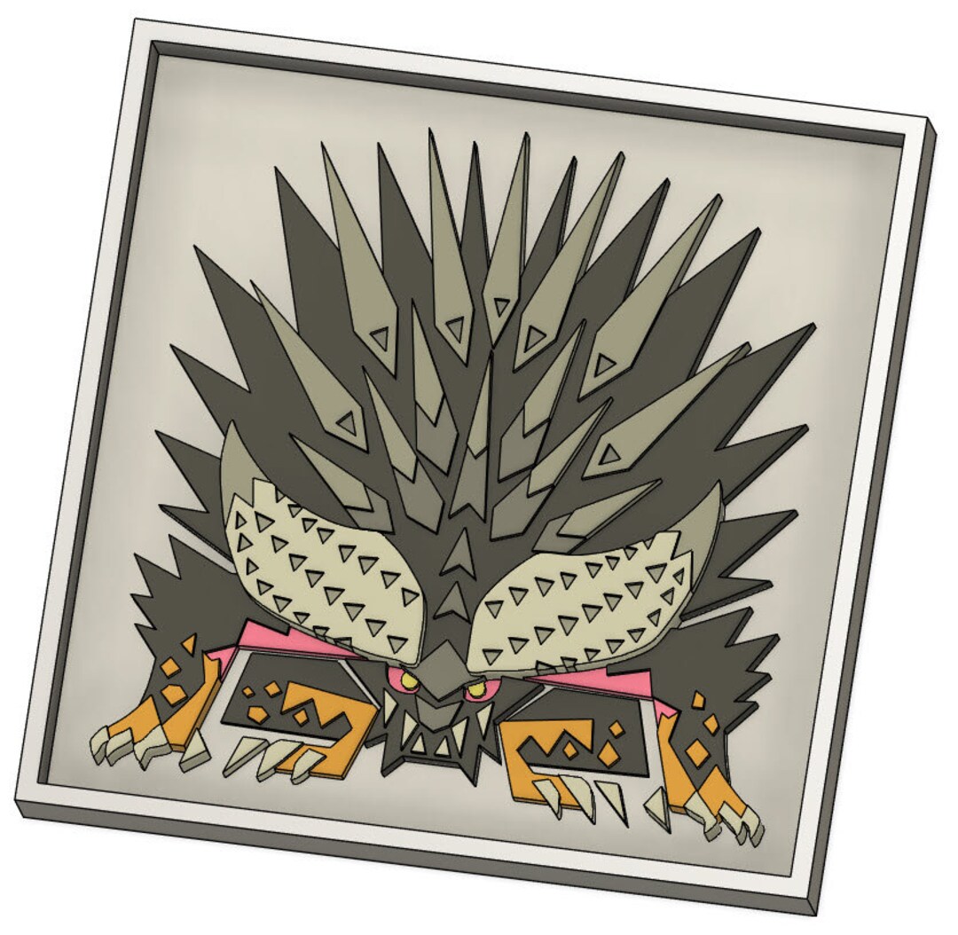 Monster Hunter Tile - Nergigante - 3D Printable Model File - Etsy