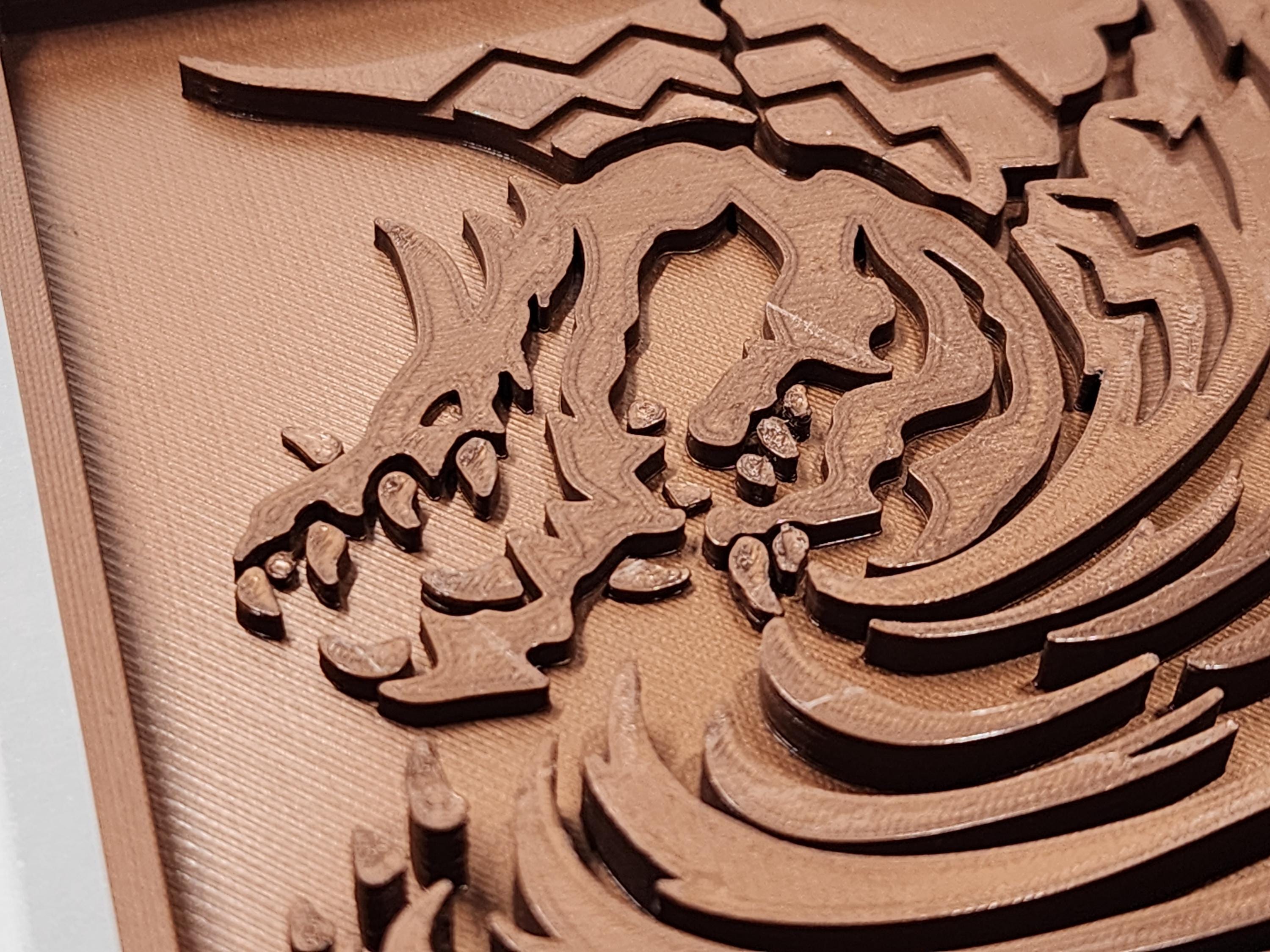 Monster Hunter Tile - Kushala Daora- DIY Painting Project - Etsy