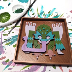 Monster Hunter Tile - Pukei-pukei- DIY Painting Project - Etsy