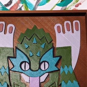 Monster Hunter Tile - Pukei-pukei- DIY Painting Project - Etsy
