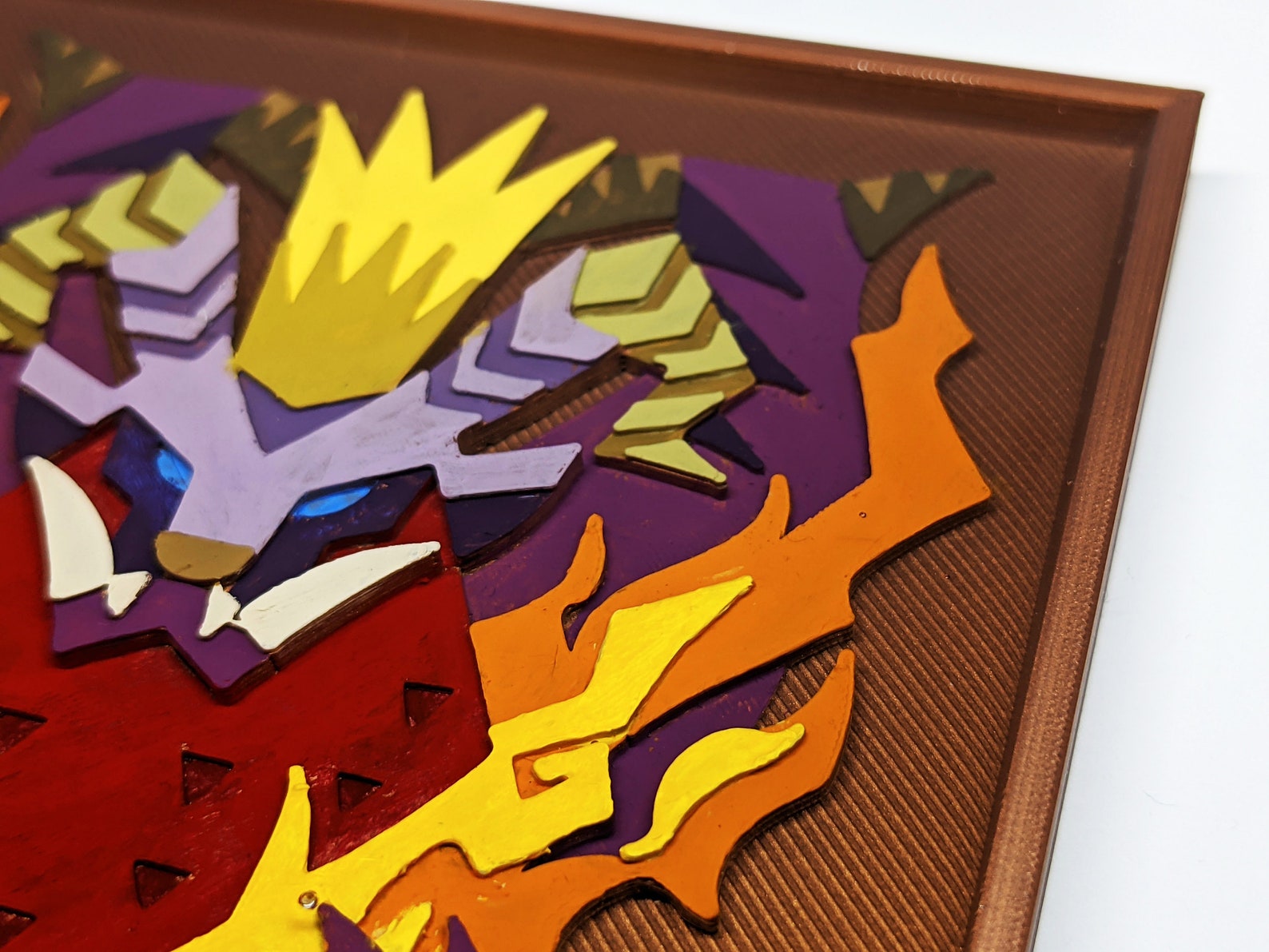 Monster Hunter Tile - Teostra - DIY Painting Project - Etsy