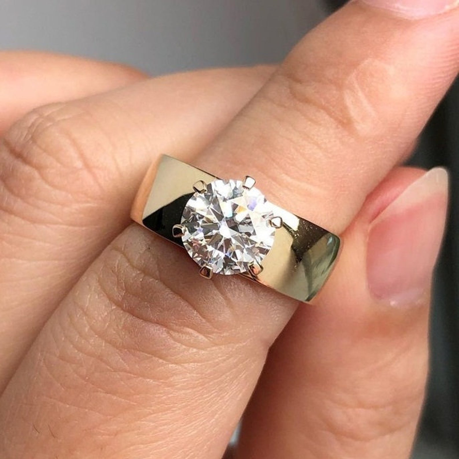 2.50 Ct Round Solitaire Ring, Engagement Ring, Wedding Ring, Solitaire ...