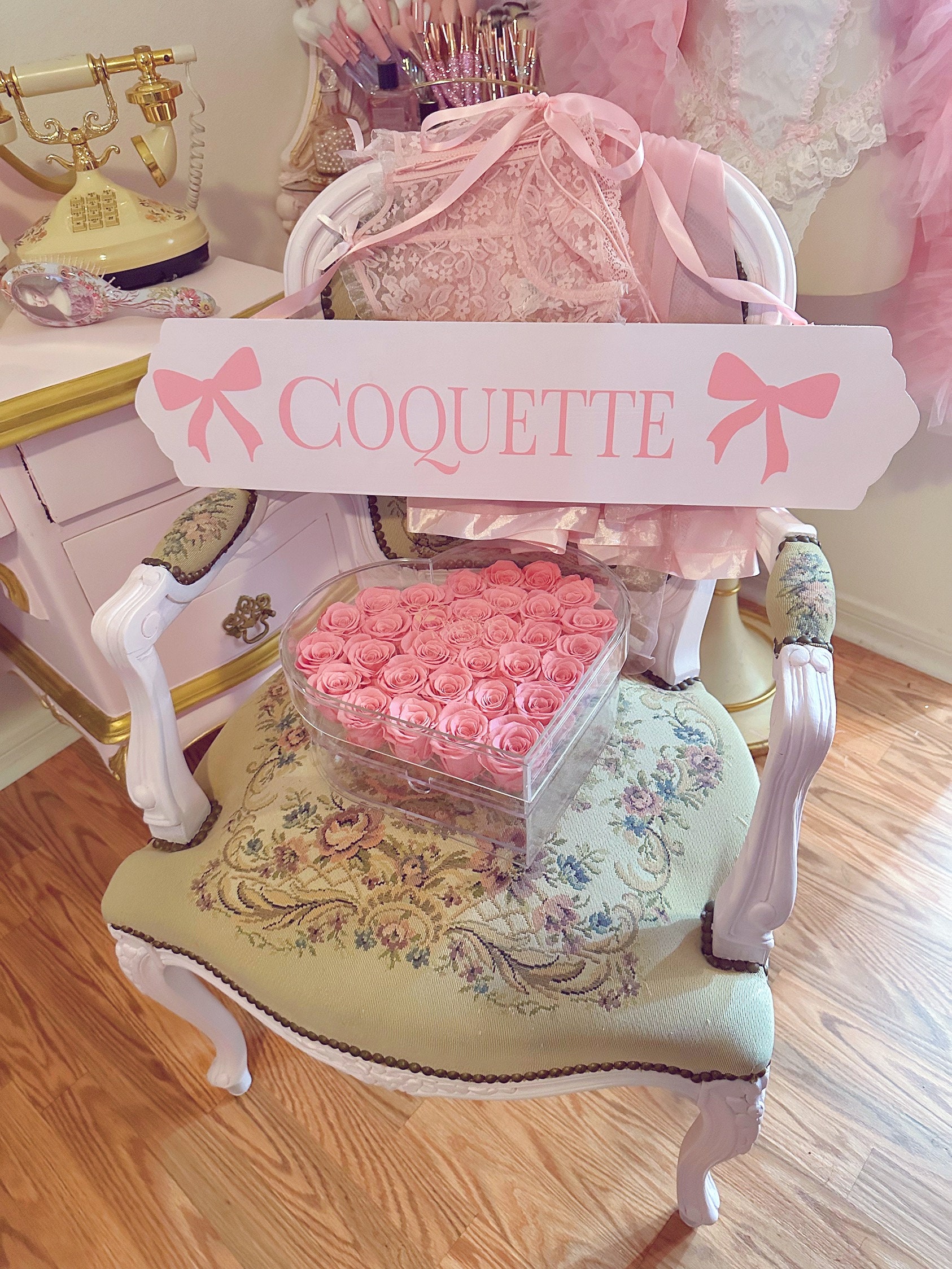 Coquette Wooden Sign - Etsy