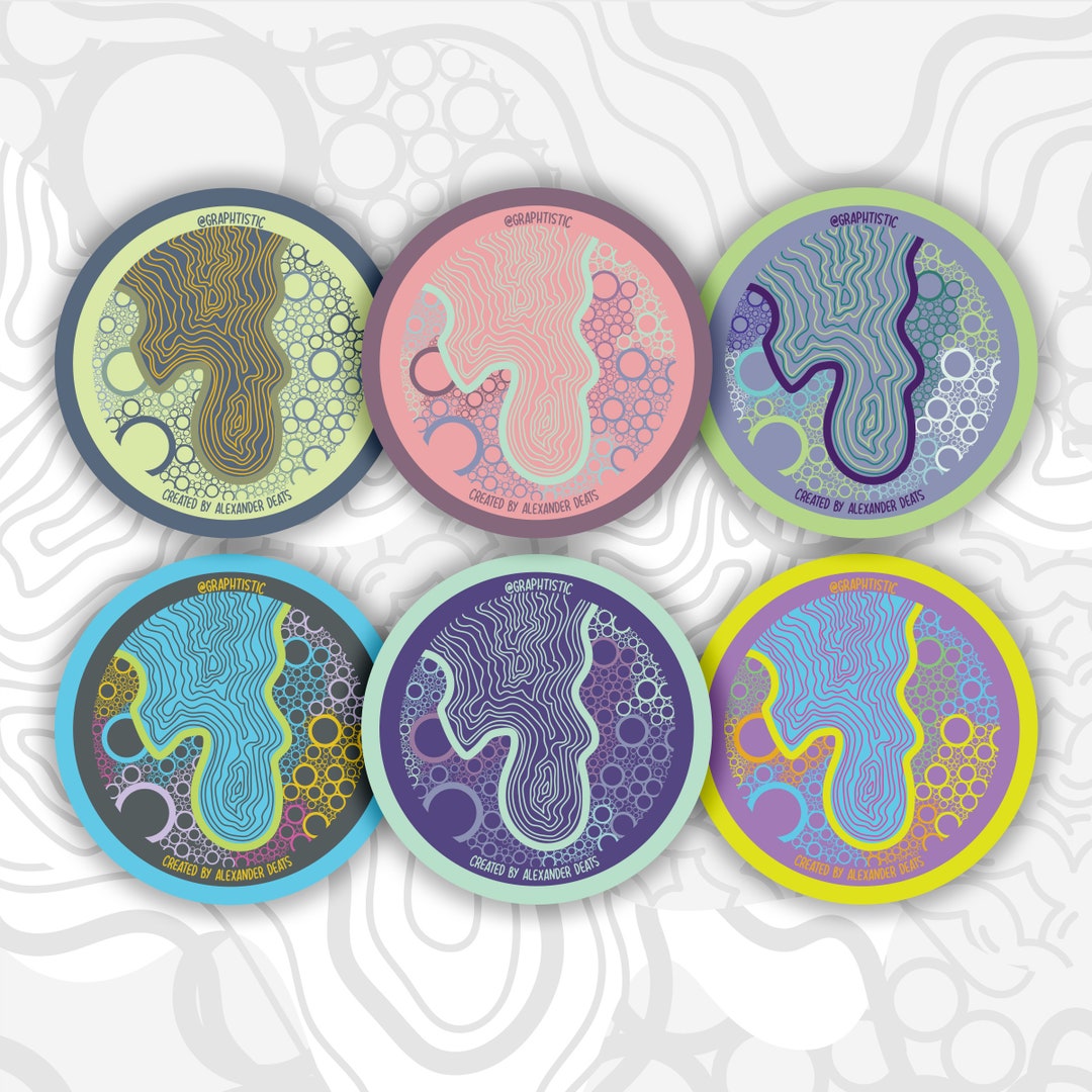 Microscopic View 1 Sticker 3 Diecut Sticker Weatherproof Circle Sticker ...