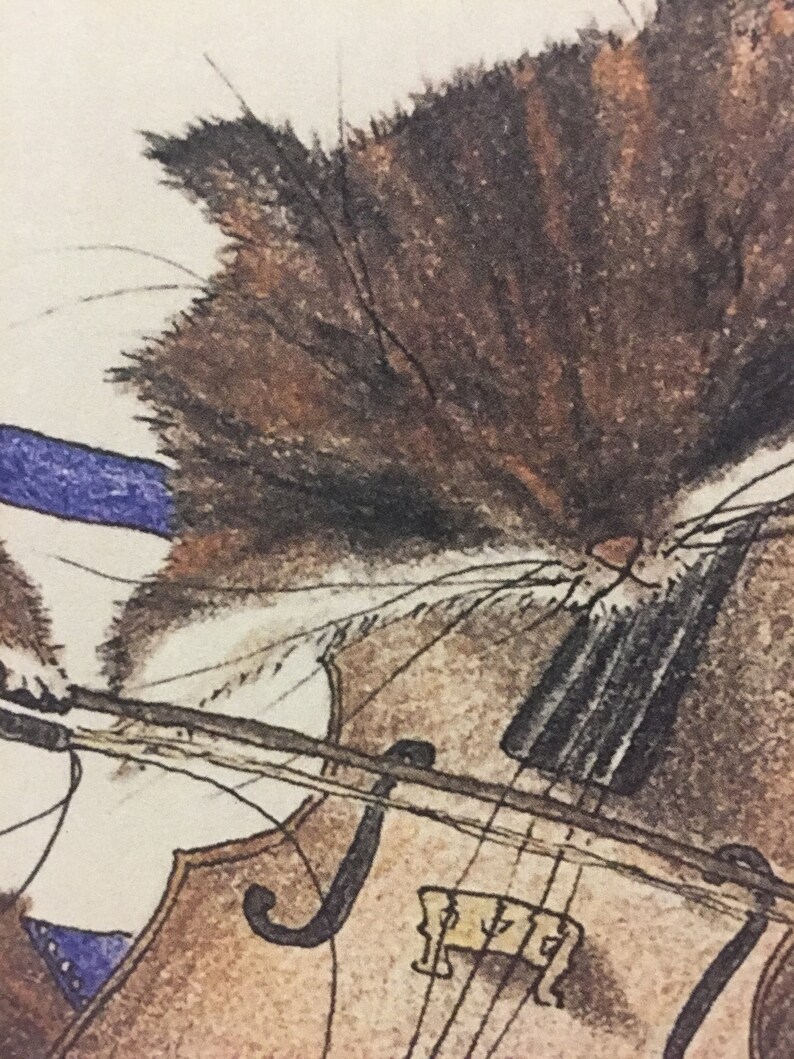 Art Print - Cello Cat - Etsy