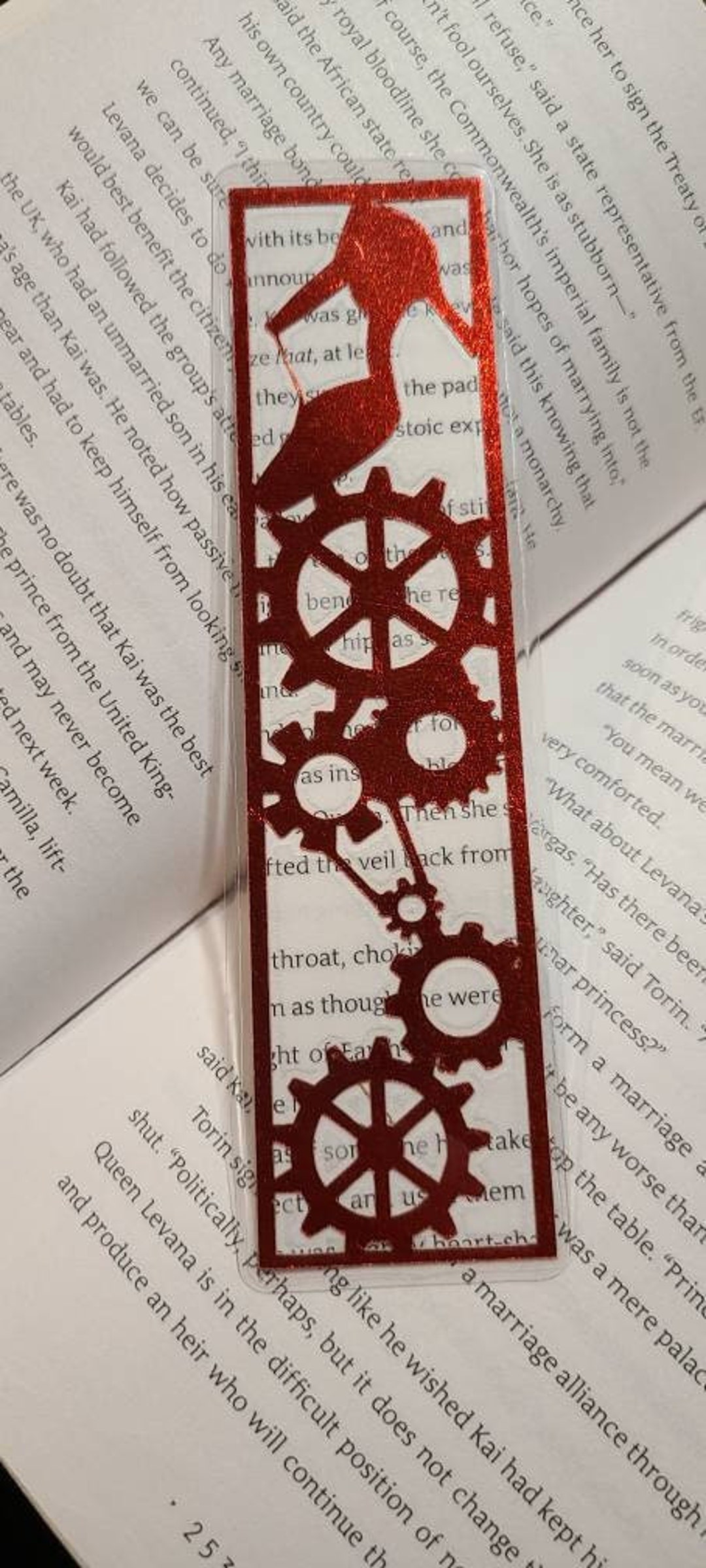 Lunar Chronicles, Cinder Book Page Bookmark - Etsy